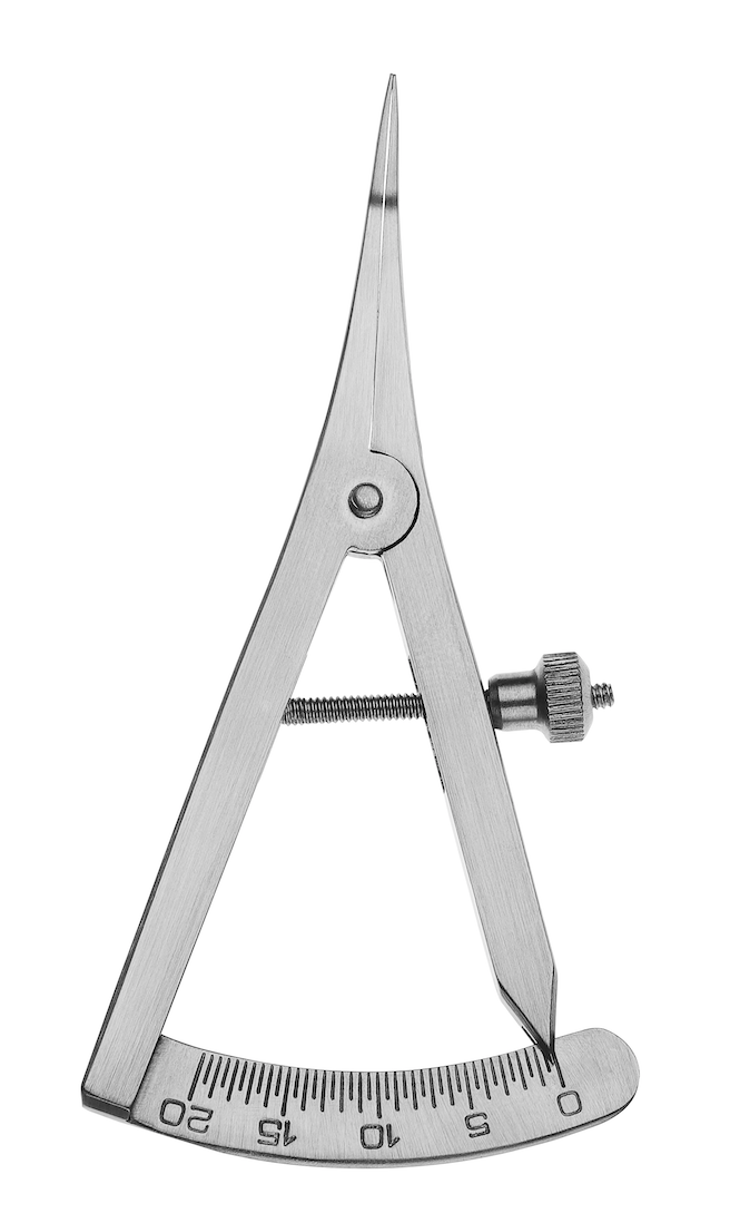 Castroviejo Caliper Angled 20mm Scale – Phoenix Dental Instruments ltd